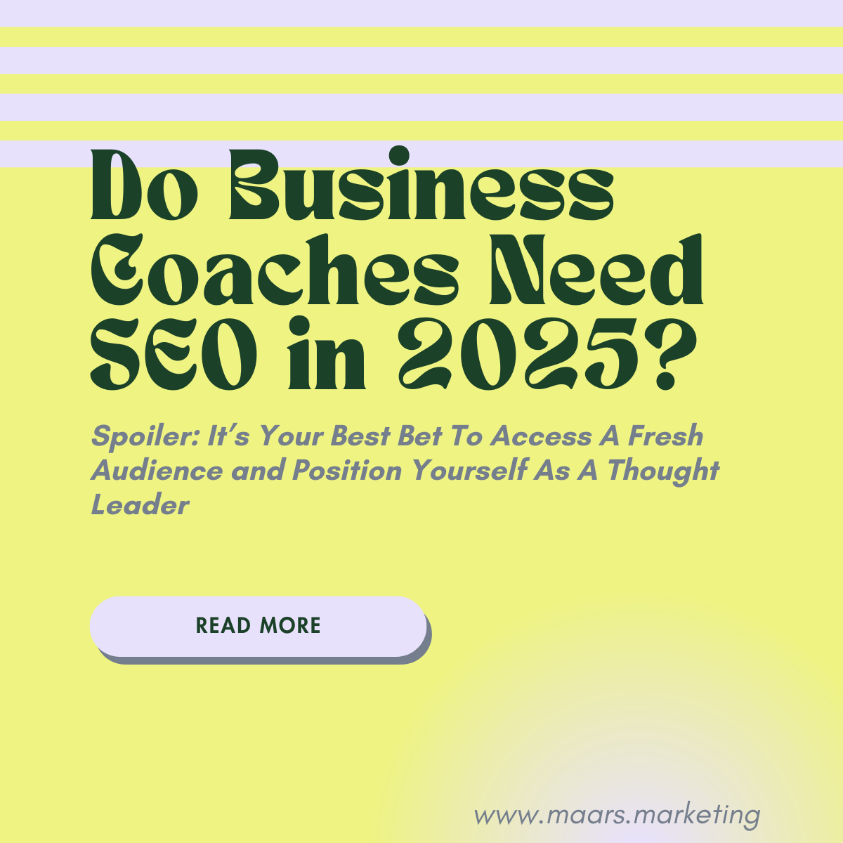 Do Business Coaches need SEO in 2025? – maars marketing